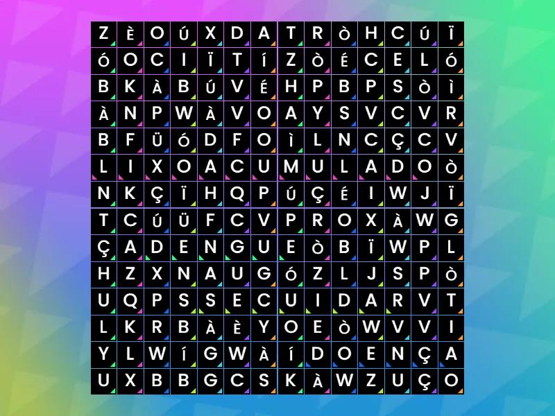 Dengue - Sopa de letras