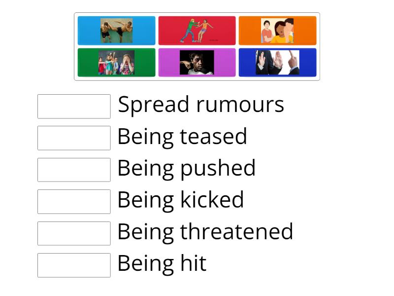 Warm up activity - Match up