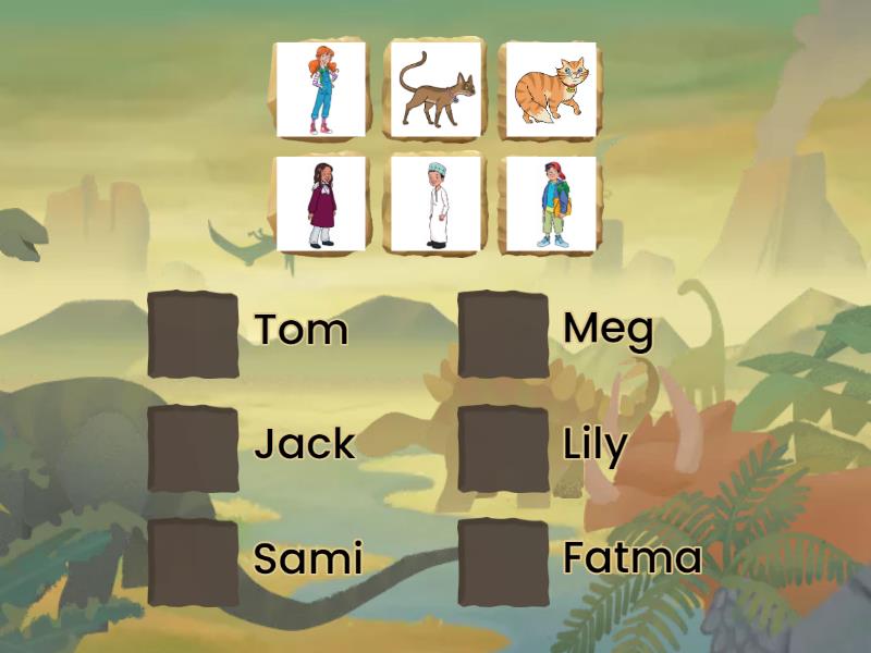 Grade 1 Characters T.Badrya - Match up
