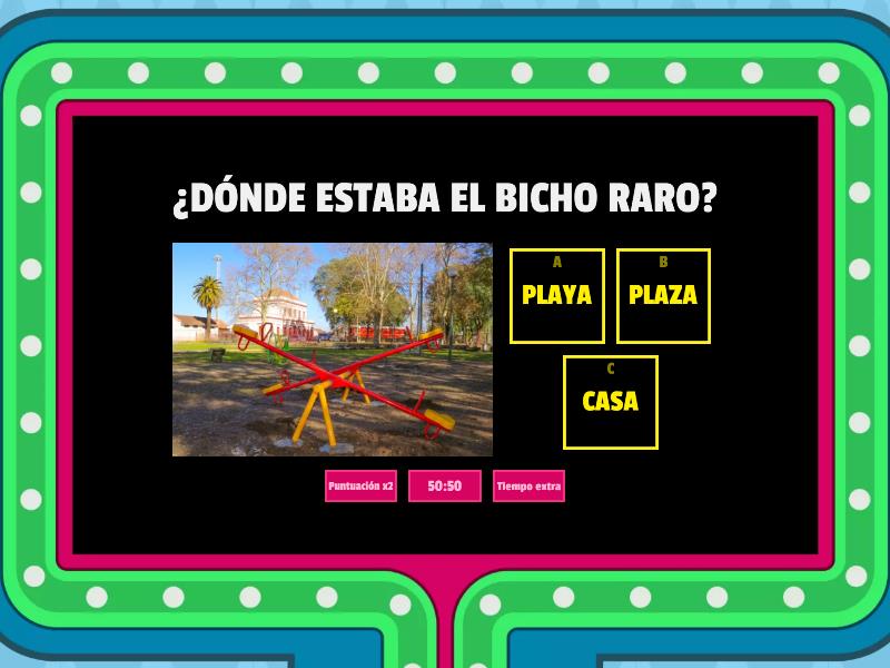 BICHO RARO (cuento de Graciela Montes) - Gameshow quiz