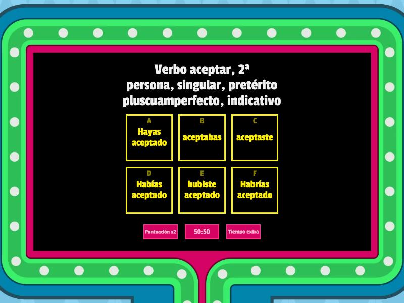 Verbos - Gameshow quiz