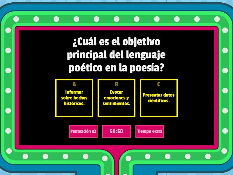 POEMA / POESIA - Concurso de preguntas