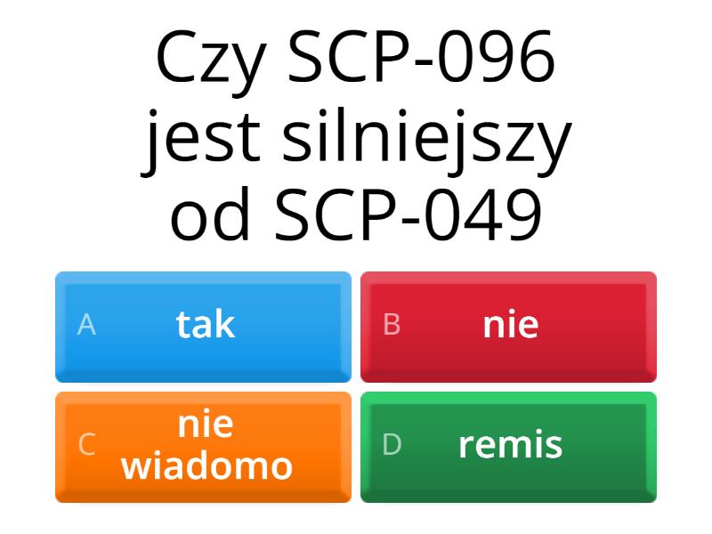 Test SCP - Quiz
