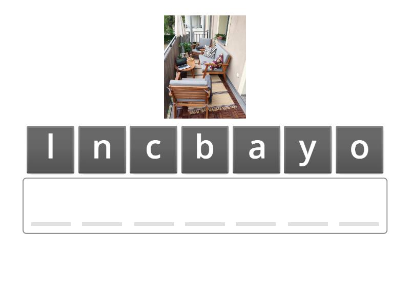 EF1 Parts of a house - Anagram