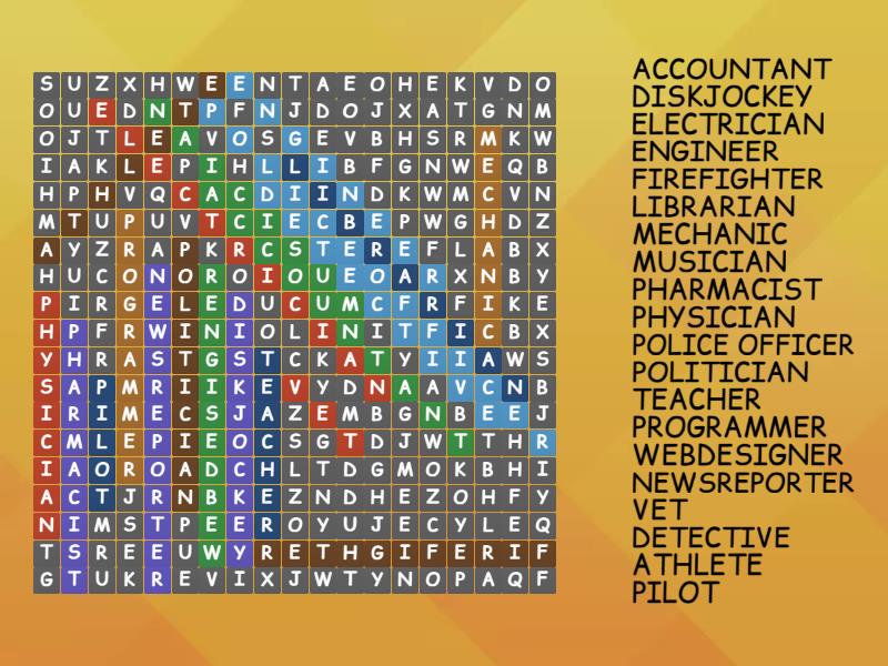 CAREERS - Wordsearch
