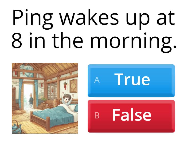 A Day in the Life of the Honest Boy - True or False - Quiz