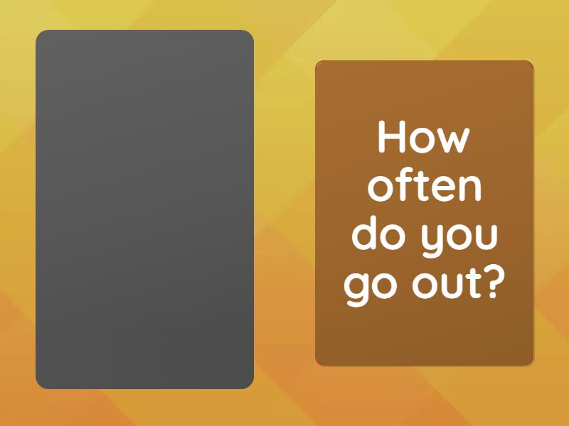 How often? (Questions) - Speaking cards