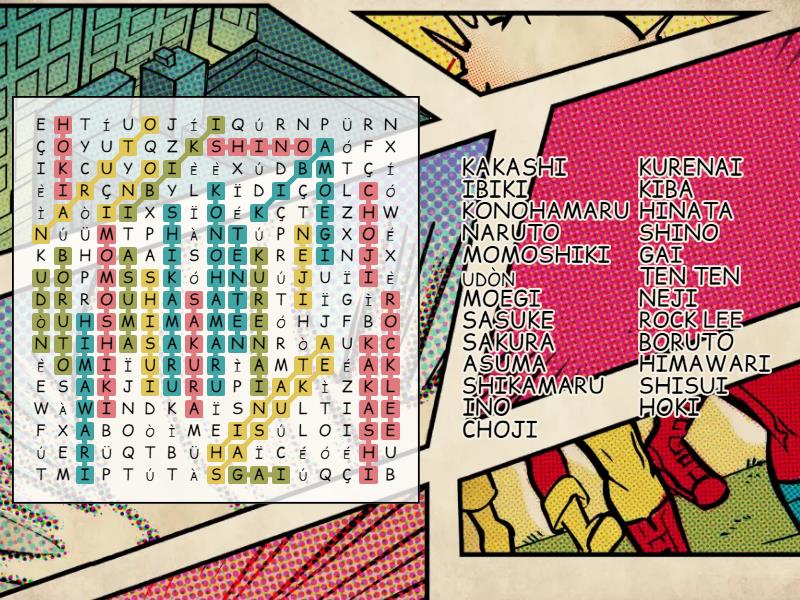 naruto - Wordsearch