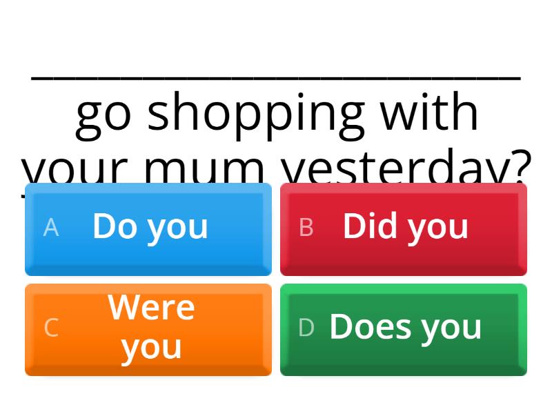 Question forms - Quiz