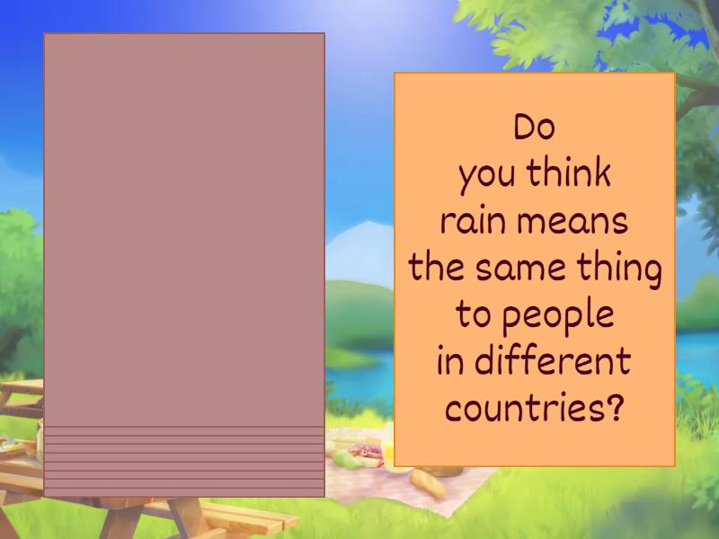 Rain - Sts A - Speaking cards