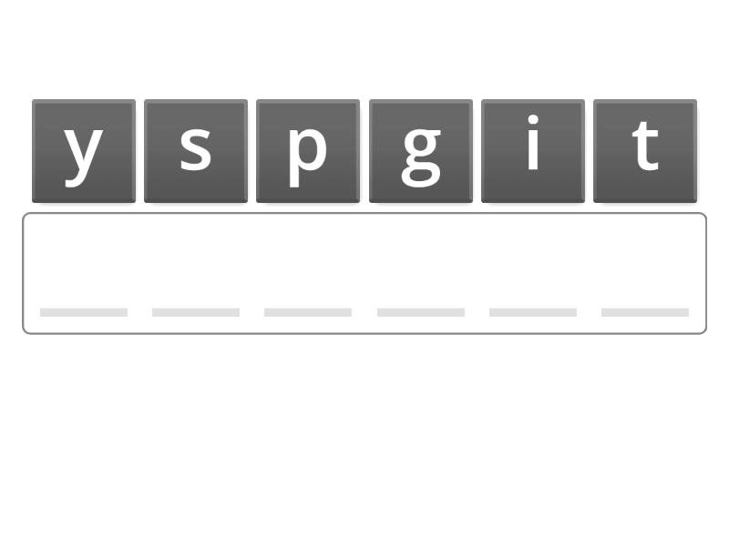 en review practice - Anagram