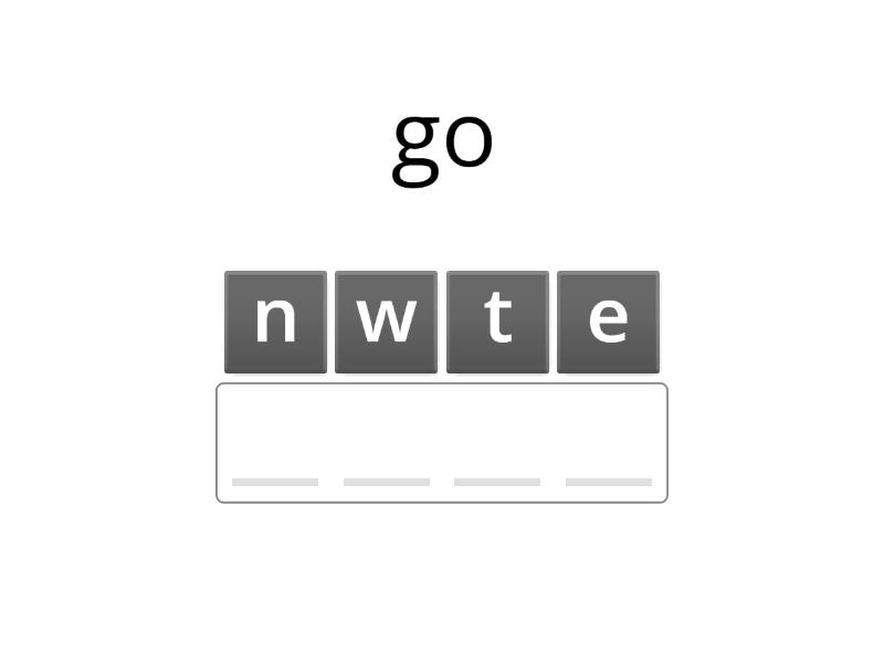 PP2 Past verbs - Anagram