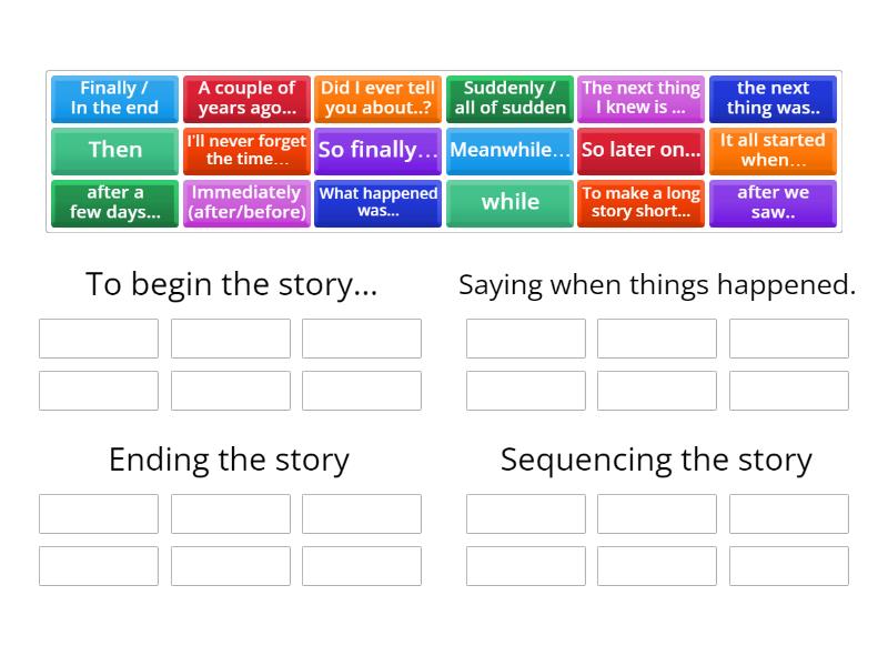 B1.5 - 3D Expressions for telling stories - Group sort