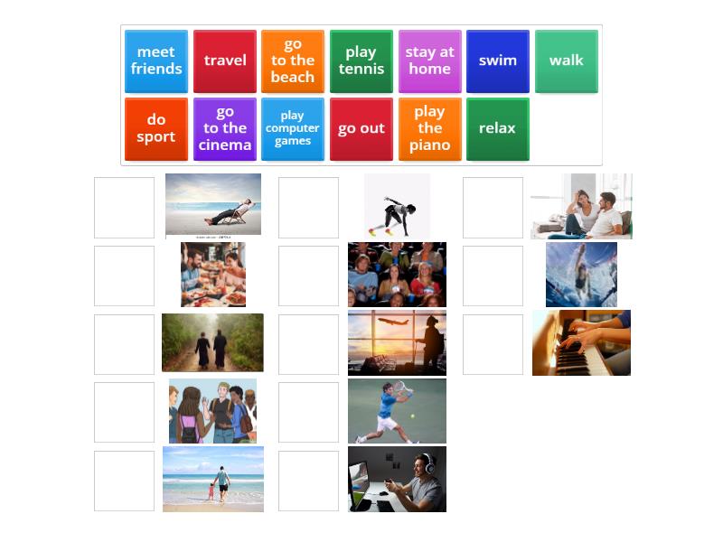 beginner verbs - Match up