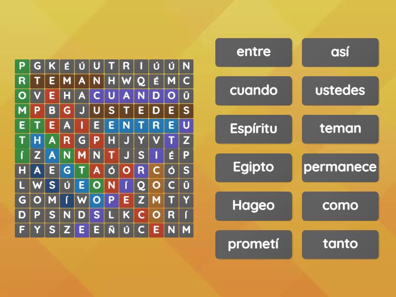 Versículo Clave Espíritu Santo Lección 3 - Wordsearch