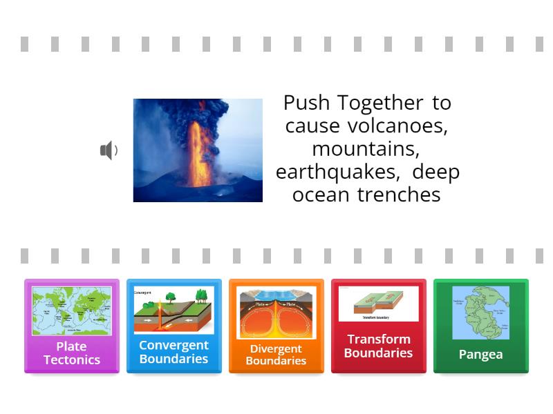 Plate Tectonics - Find the match