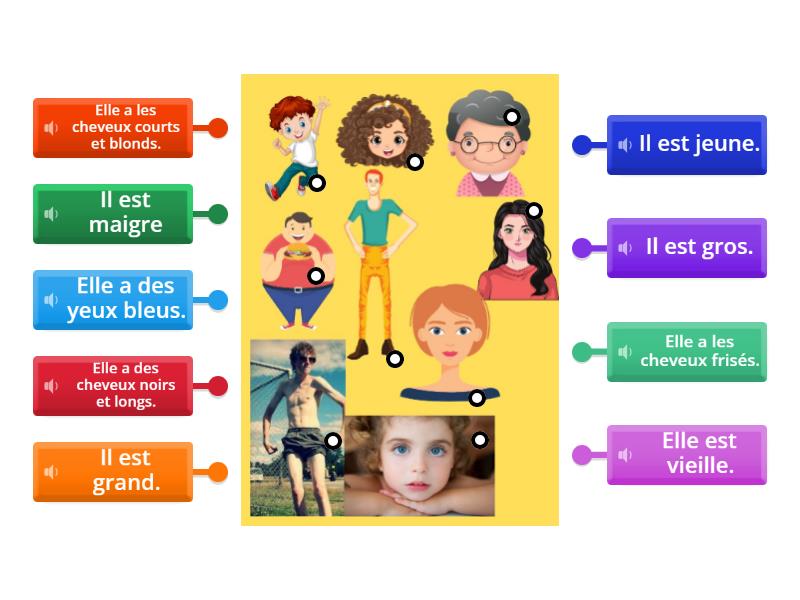 La description physique MM - Labelled diagram