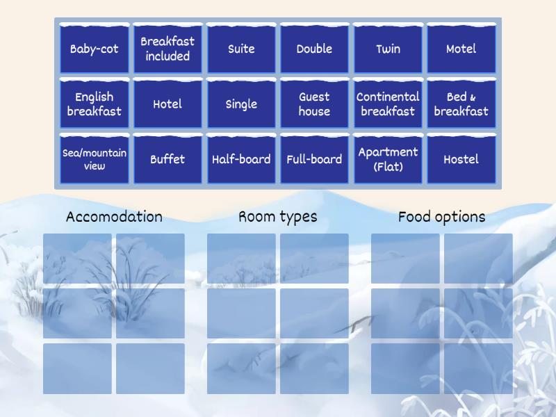Hotel sort - Group sort