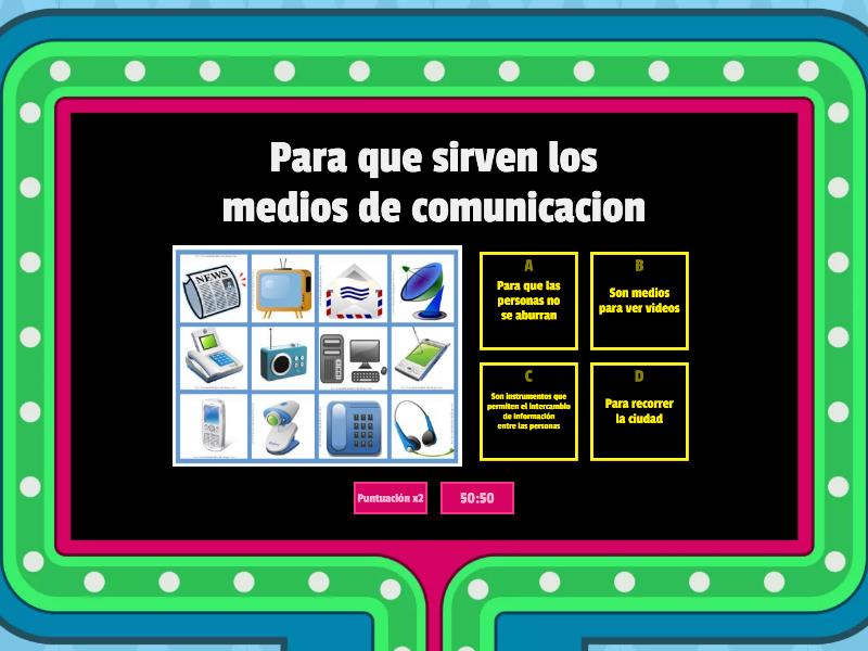 MEDIOS DE COMUNICACION - Gameshow quiz