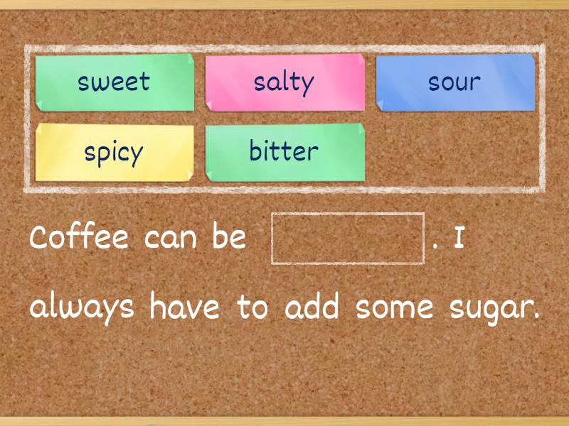 Synchronize 1 | Unit 5 | Describing food - Complete the sentence