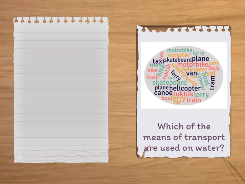 transport - Speaking cards