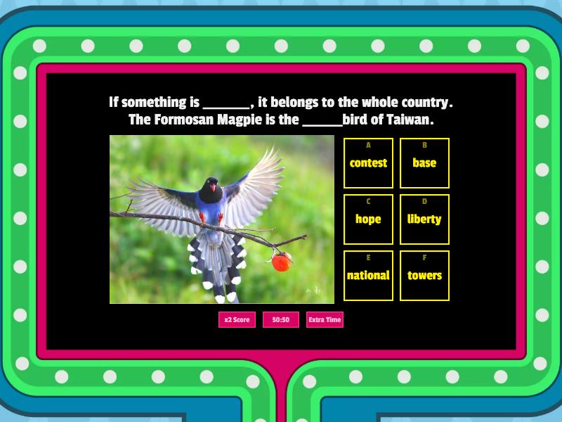 HMH Grade 1 Module 6 Week 2 vocabulary - Gameshow quiz