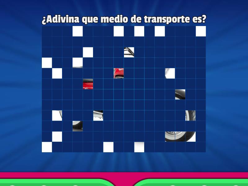 Clase de lola y leo: Medios de transporte adivina - Acertijo visual