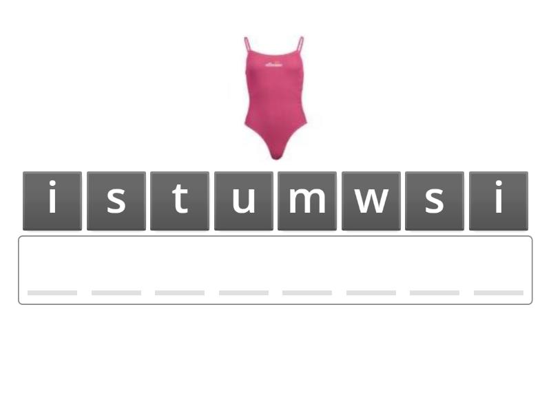 Summer clothes - Anagram