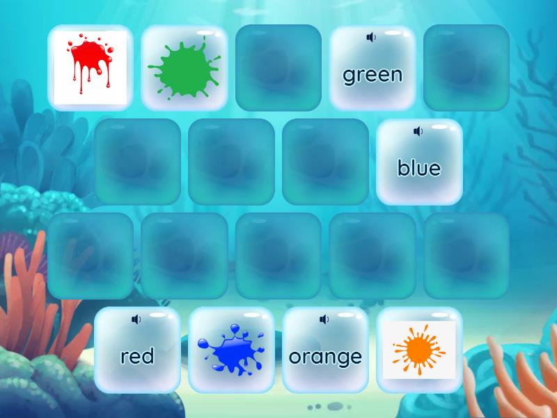 Colors Memory Game - Matching pairs