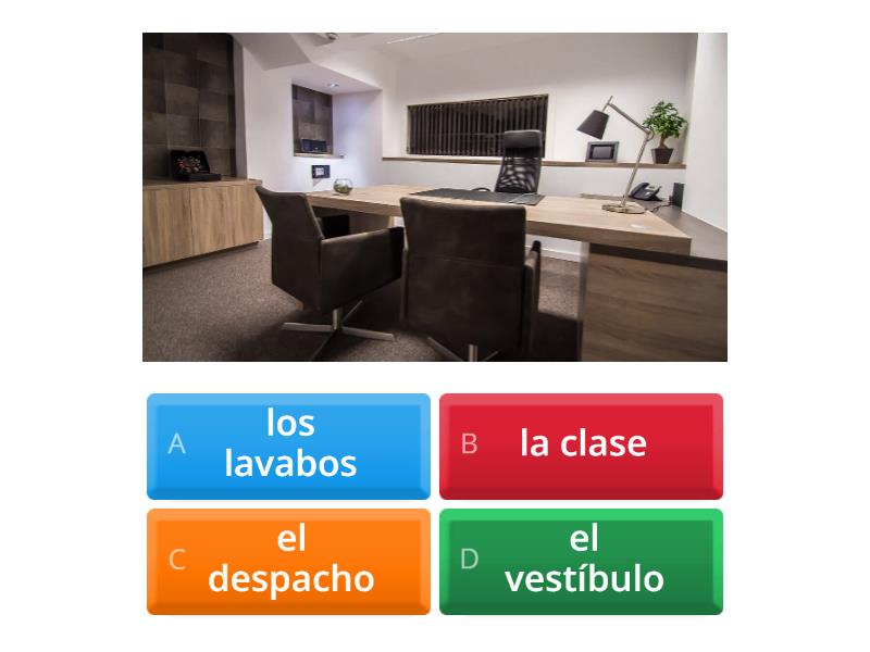 Lugares en la escuela - Cuestionario