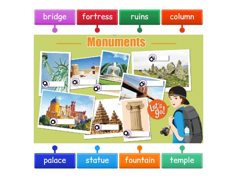 MONUMENTS 5° B - Labelled diagram