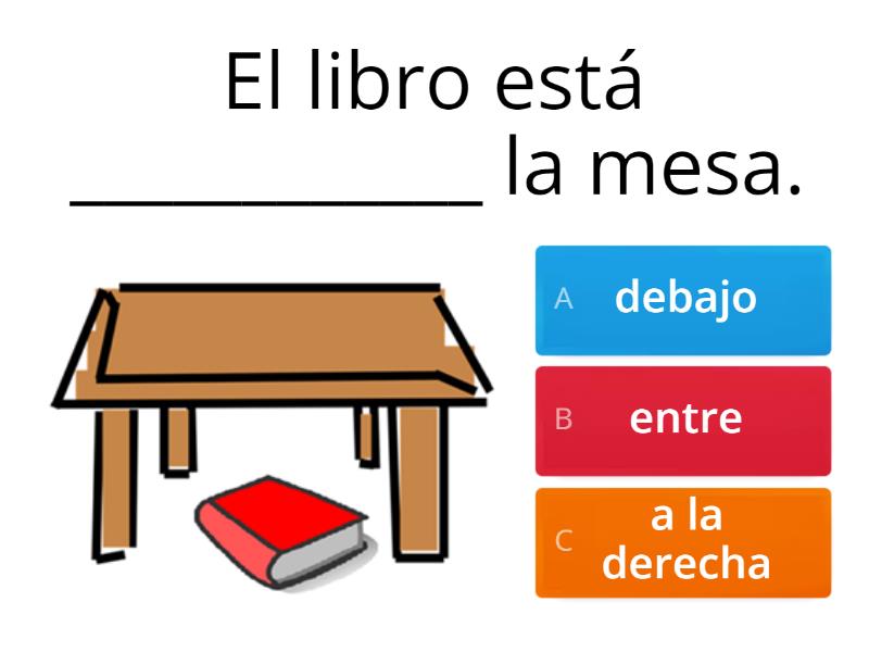 Prepositions - Las preposiciones - Quiz