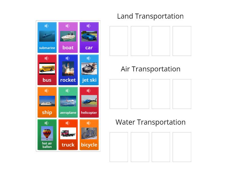 Transportation - Group sort