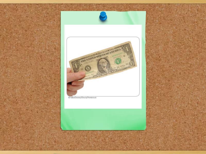 Dollars And Cents Flash Cards