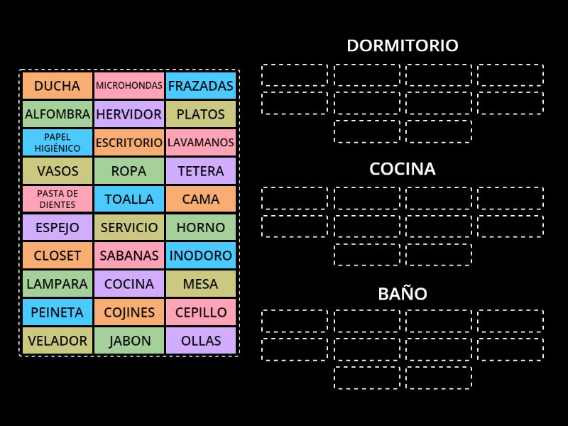 ELEMENTOS DEL HOGAR - Group sort