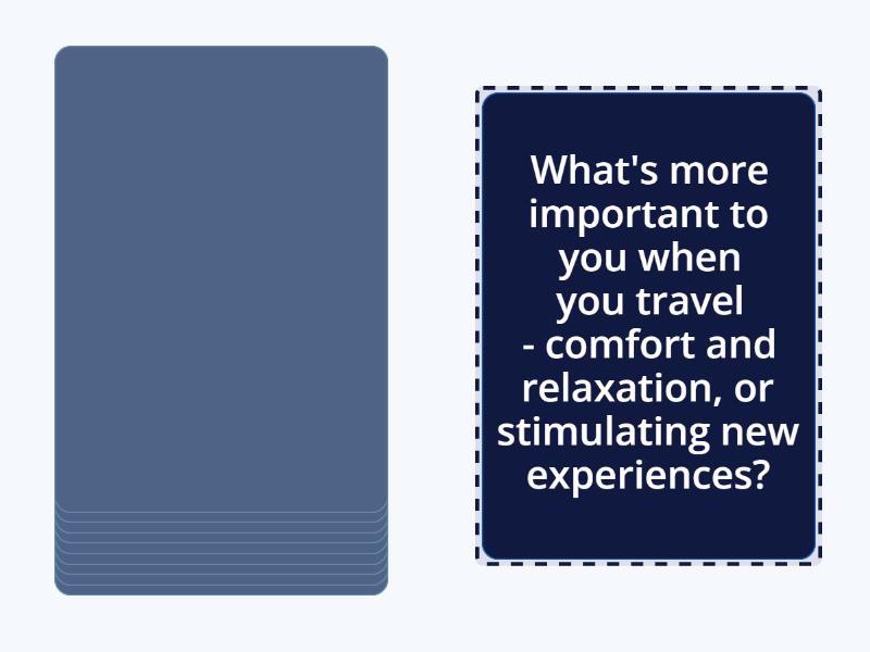 Travelling - Speaking cards