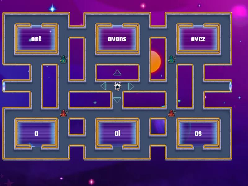 Le passé composé (avoir) - Maze chase