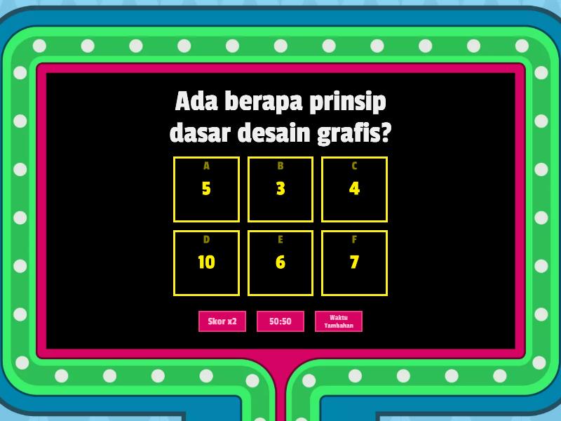 Gameshow Dasar Desain Grafis - Gameshow quiz