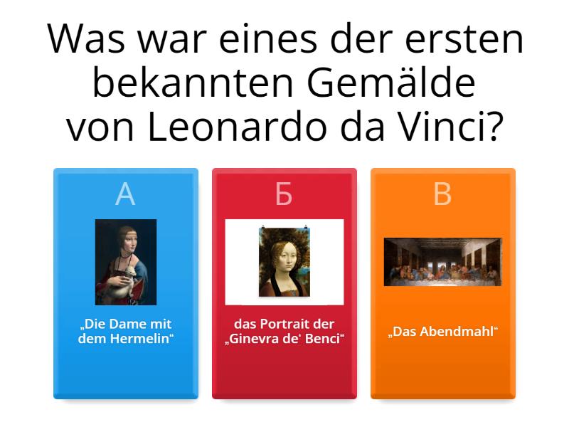 Leonardo da Vinci - Quiz