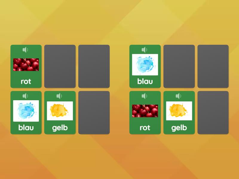 die farben - Matching pairs