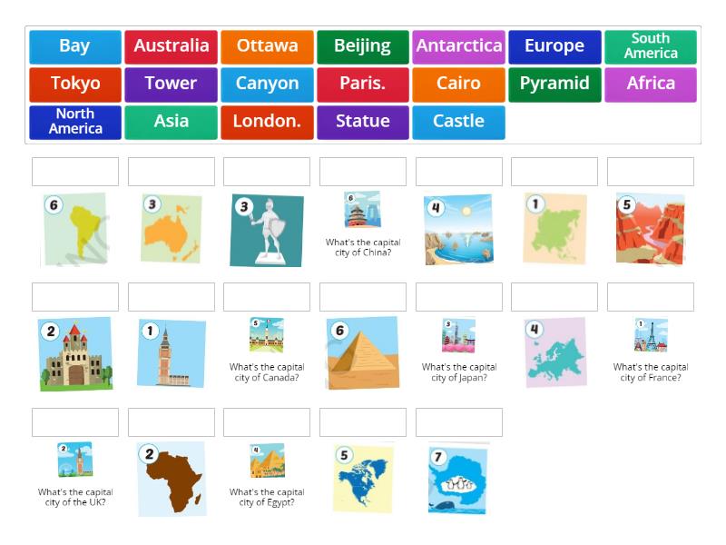 The World Around Us - Match up