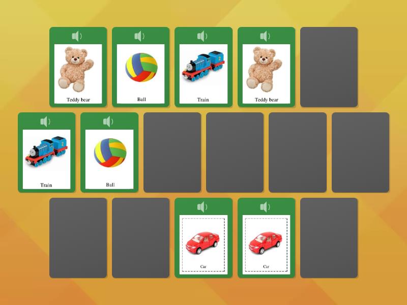 GR1 Toys Matching Game - Matching pairs