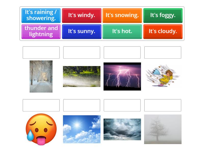 The weather - Match up
