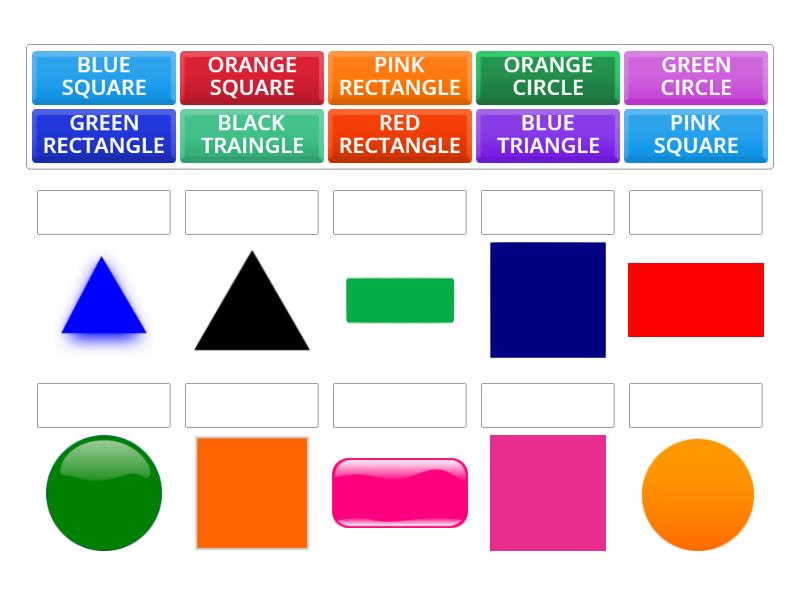 Shapes and colours - Match up
