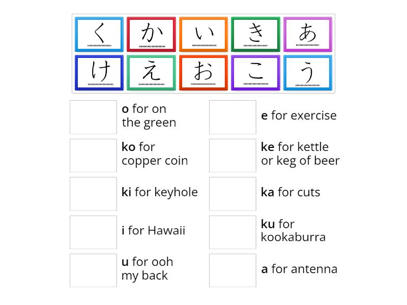 Hiragana White Belt a-ko WITH STORIES - Padankan