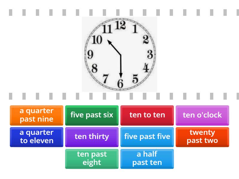 Can You Guess What Time it is! - Find the match