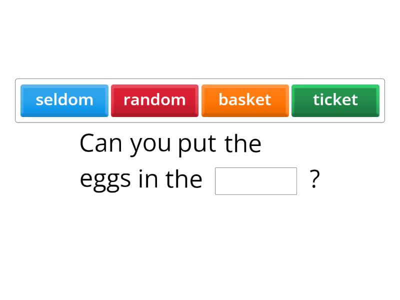 Schwa in second syllable sentences - Complete the sentence