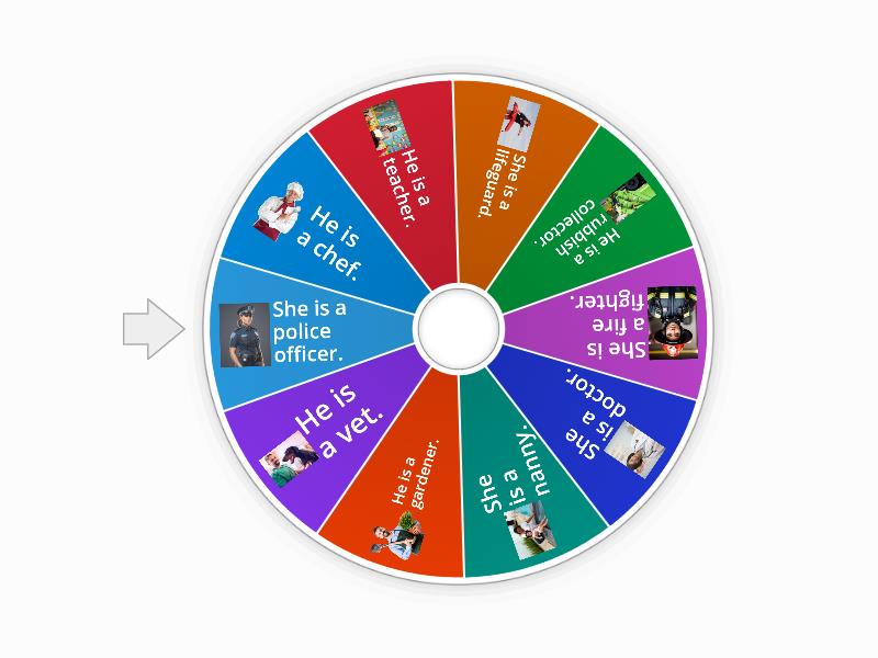 EAL - COMMUNITY HELPERS - Spin the wheel