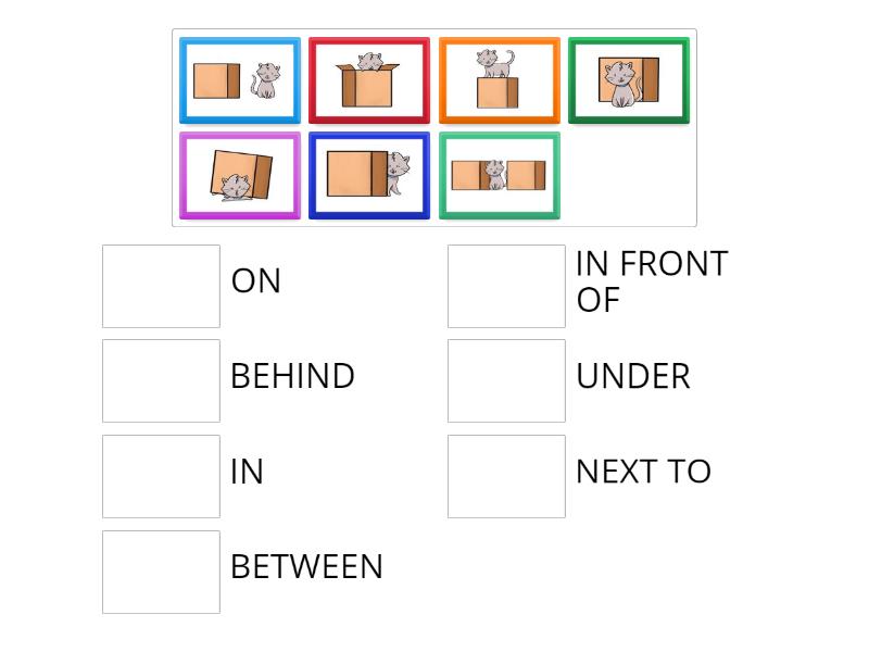 Prepositions (Starters) - Match up