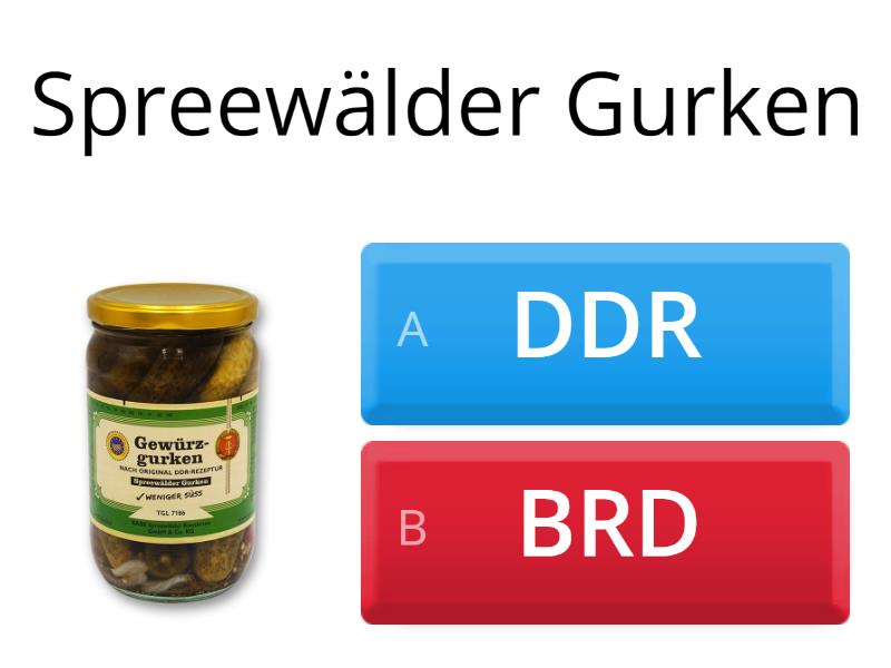 DDR oder die BRD - die Zeit der deutschen Teilung (O-Kurs) - Quiz
